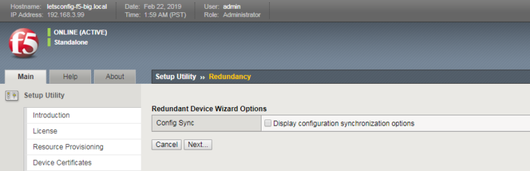F5 BIG-IP LTM Initial Configuration - Step by Step guide