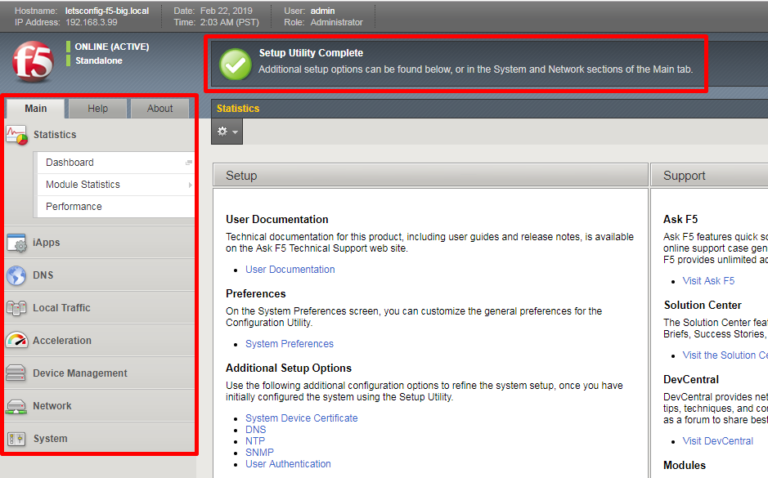 F5 BIG-IP LTM Initial Configuration - Step by Step guide