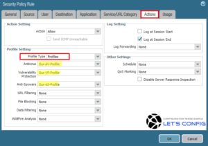 Set Up Antivirus, Anti-Spyware, and Vulnerability Protection on Palo Alto