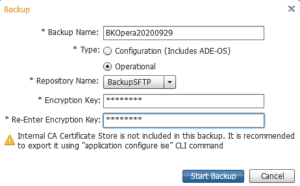 How to backup Cisco ISE 2.7 - Step-by-step - LetsConfig